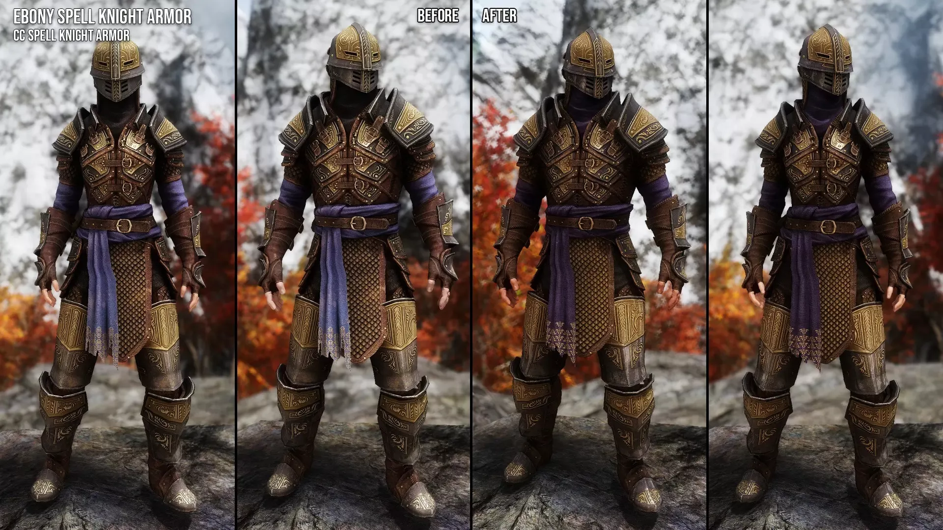 Spell Knight Armors Retexture SE モデル・テクスチャ - Skyrim Special Edition Mod ...