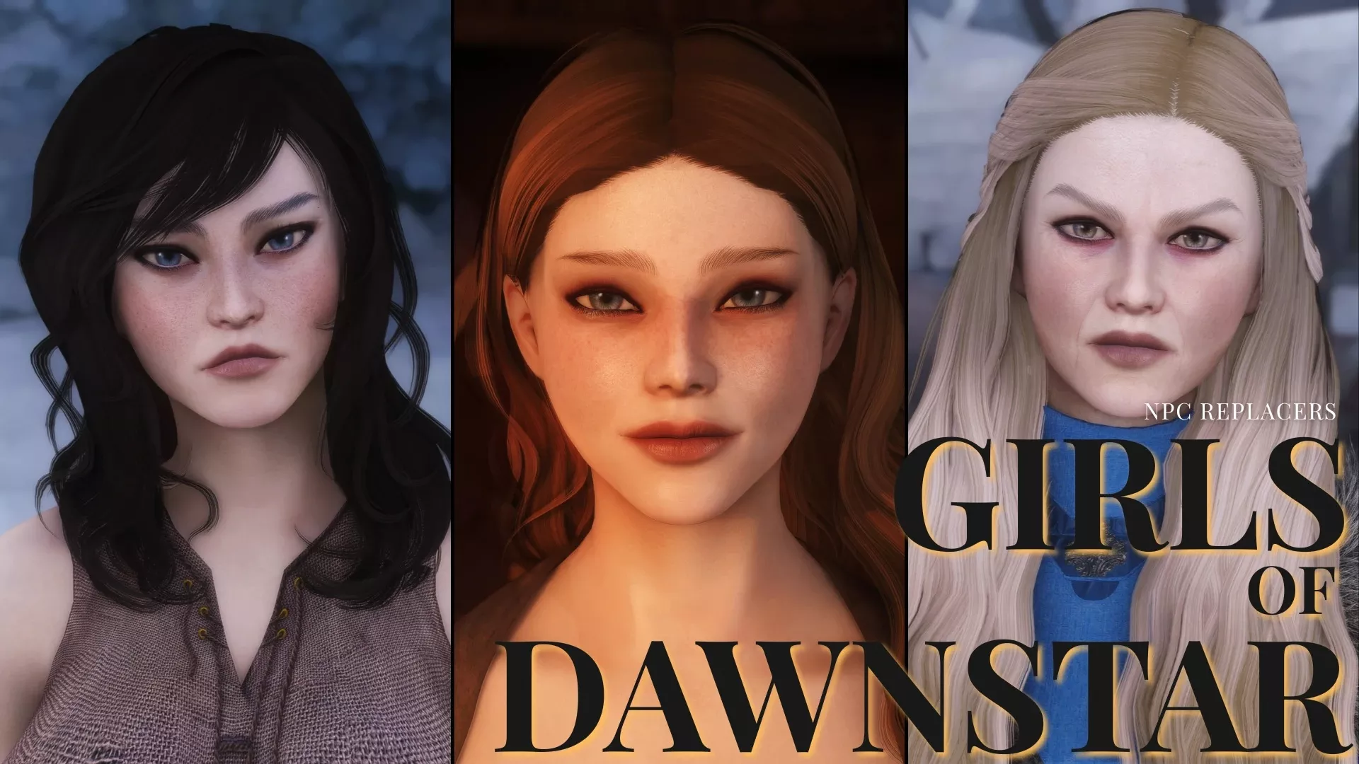 Girls of Dawnstar Npc Replacer SkyPatcher NPC - Skyrim Special Edition Mod データベース MOD紹介・まとめサイト