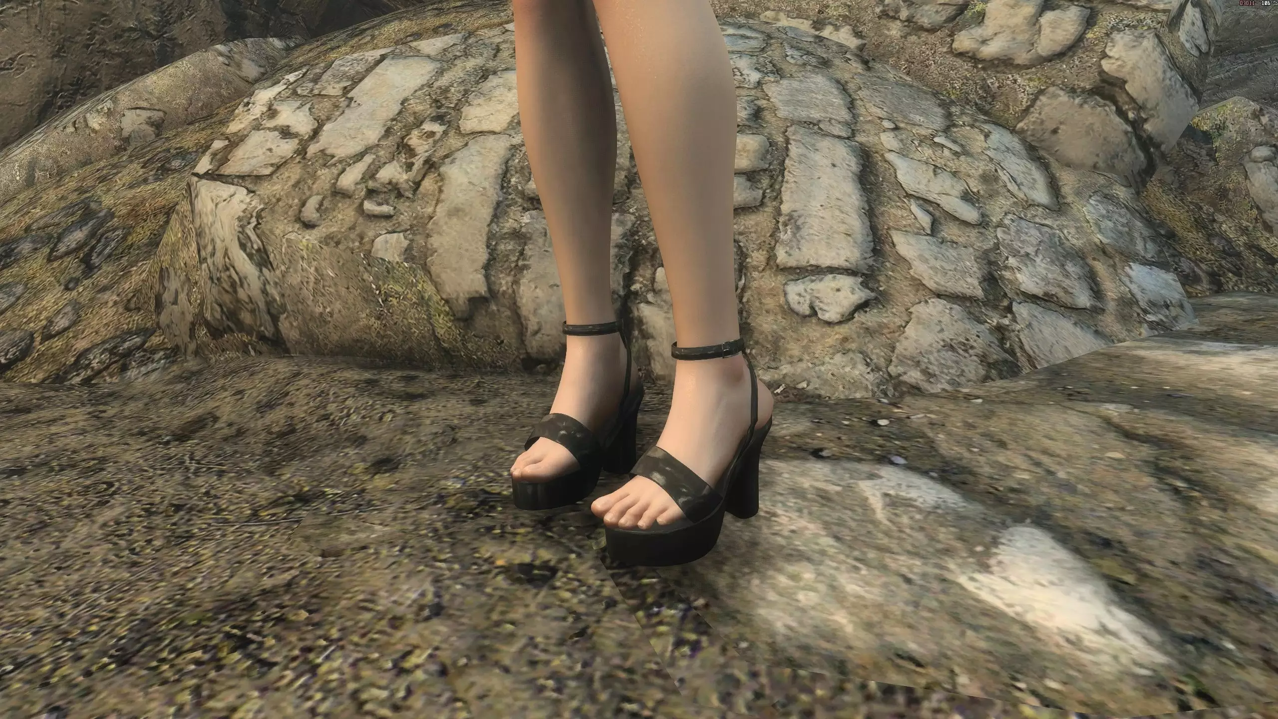 Leather Sandals (CBBE-3BA) 服・アクセサリー - Skyrim Special Edition Mod データベース ...