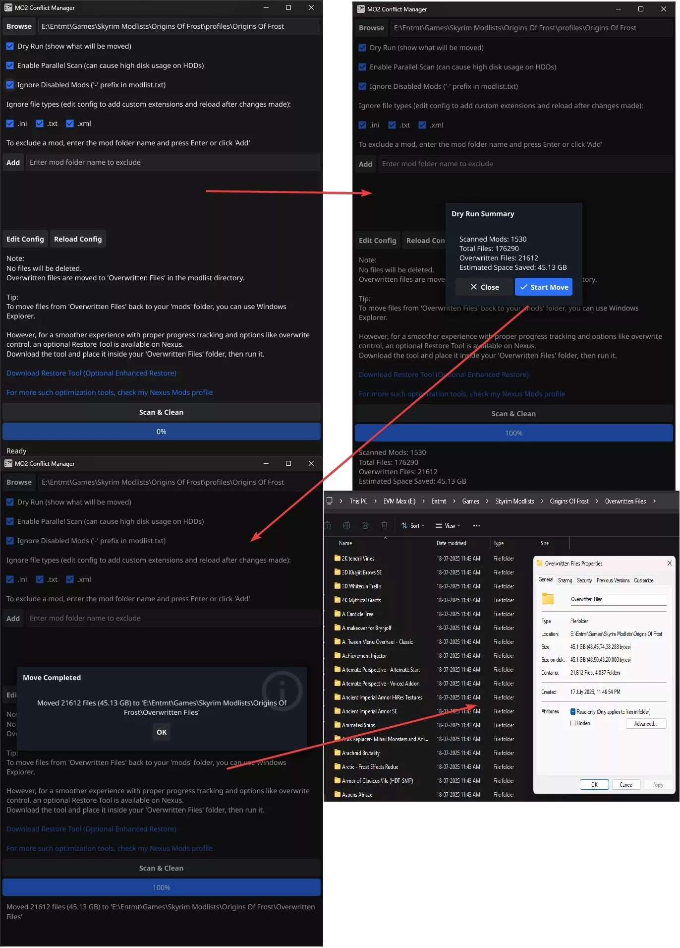 MO2 Conflict Manager - Manage and Move Overwritten Mods ユーティリティ ...