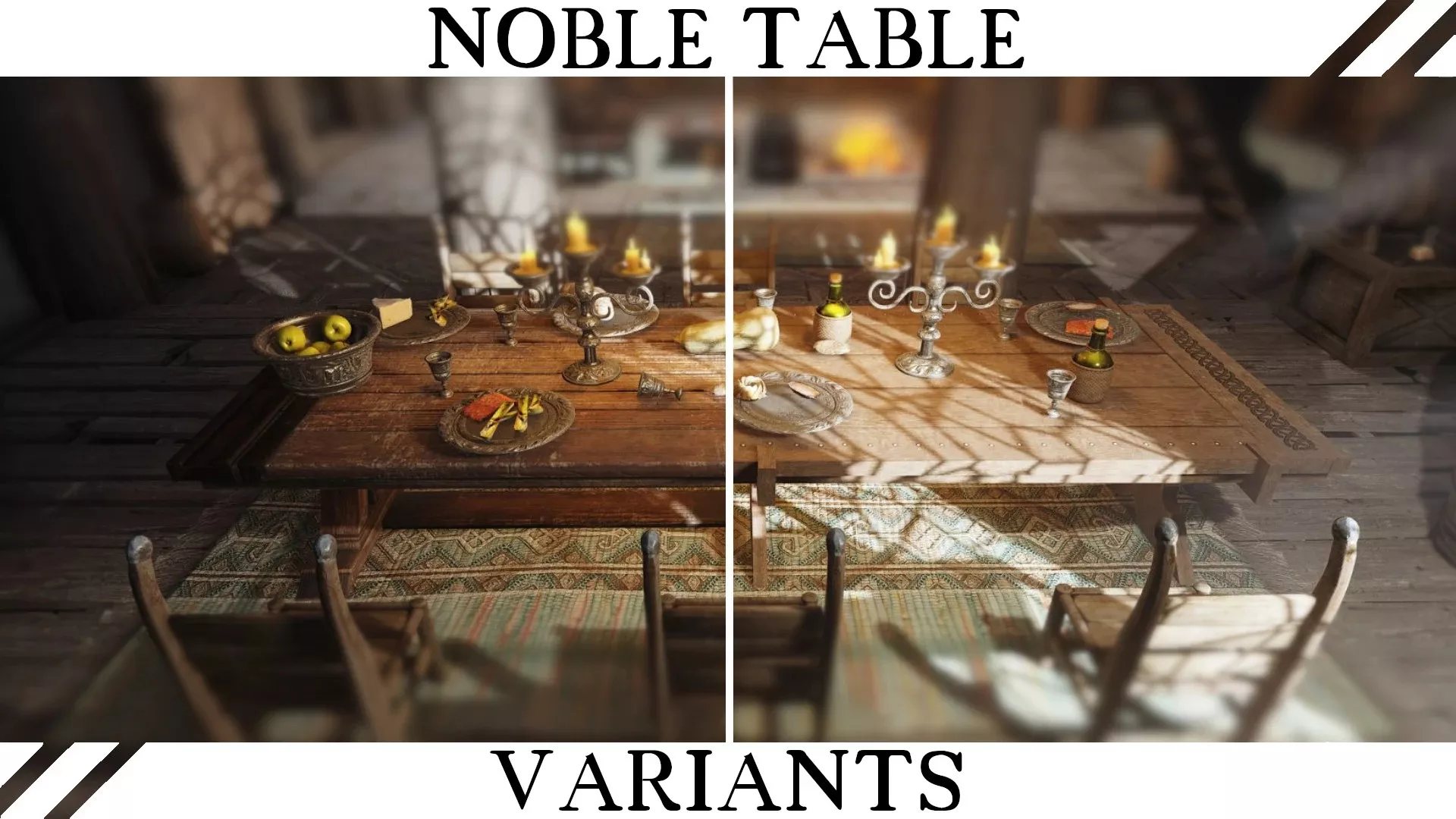 Noble Table Variants - Base Object Swapper モデル・テクスチャ - Skyrim Special ...