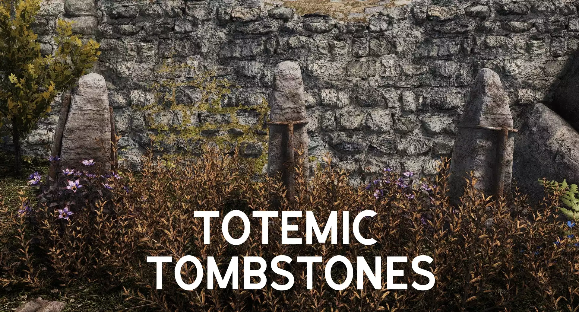 Totemic Tombstones - Clutter Re-mesh 4k 2k 1k モデル・テクスチャ - Skyrim Special Edition Mod データベース MOD ...