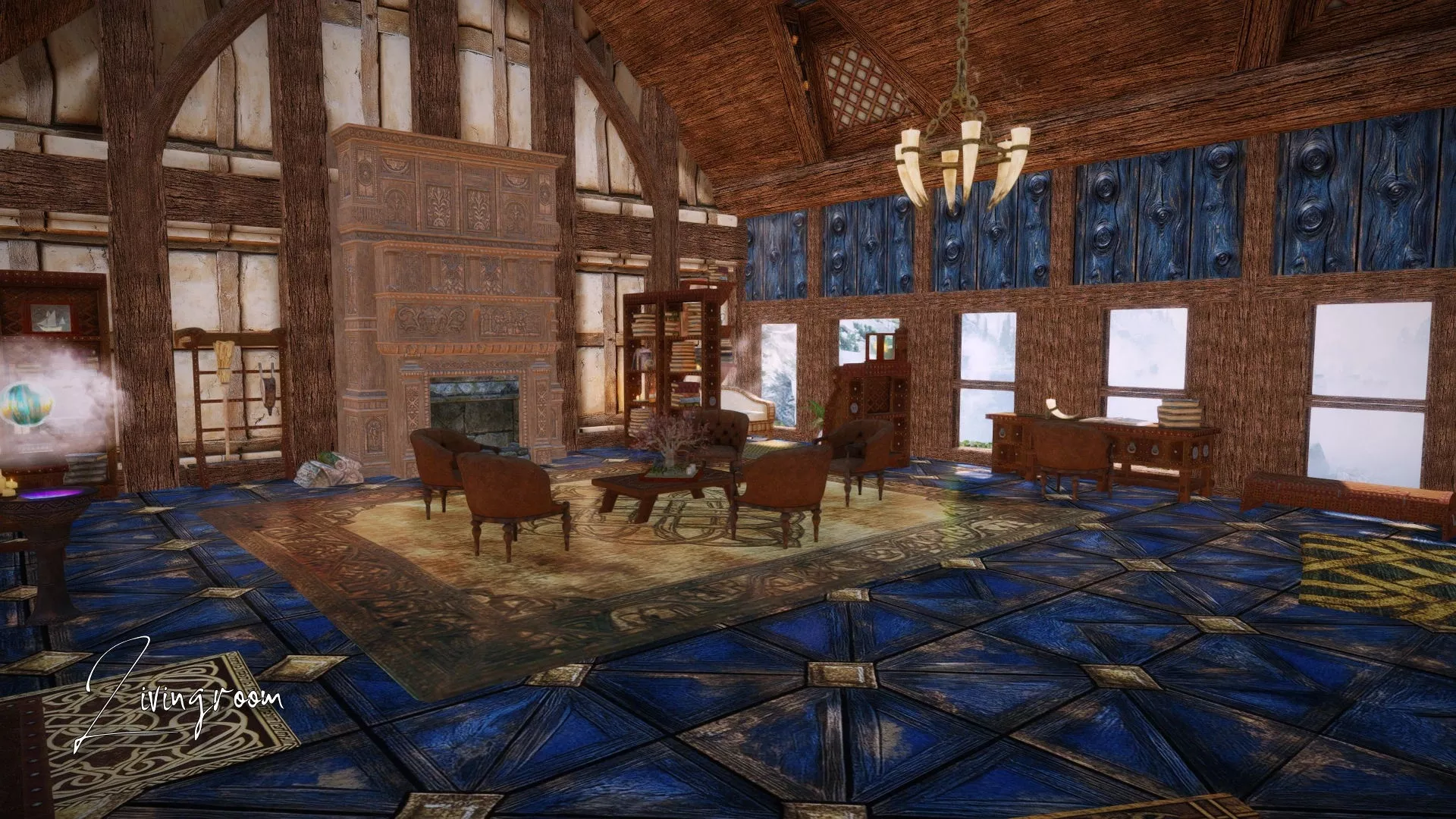 Shalidor's Overlook V2 - Mage Home in the Reach 家 - Skyrim Special ...