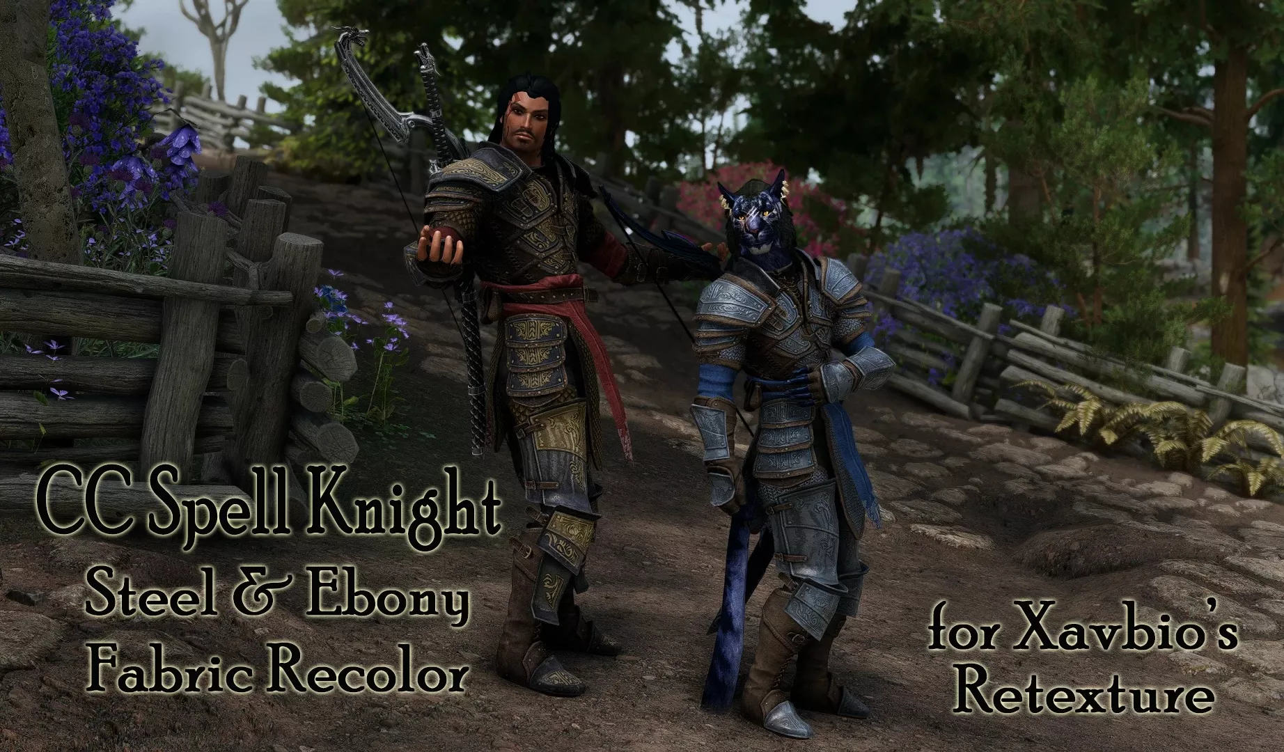 Spell Knight Armor Steel Blue and Ebony Red - Xavbio Recolors モデル・テクスチャ ...