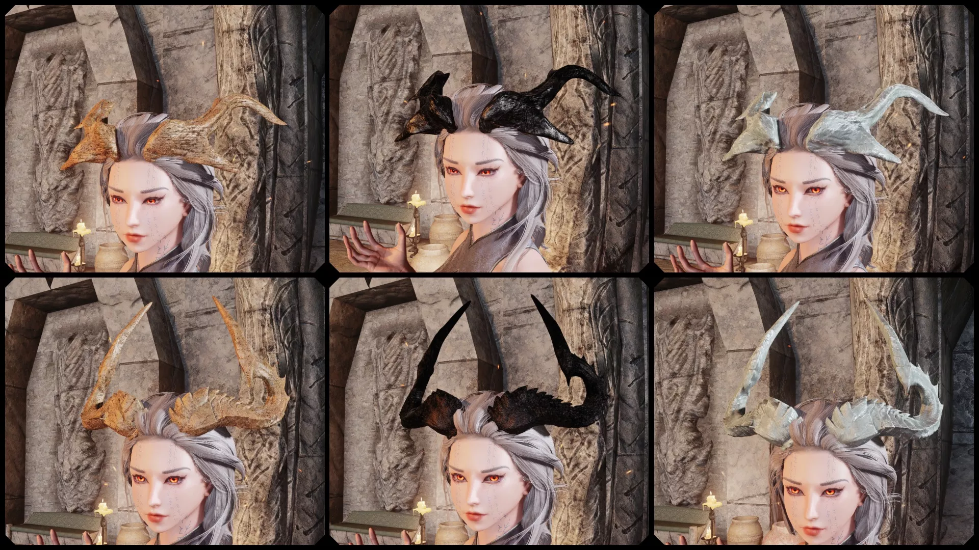 Spawn of Ithelia Horns - Equipable Horns 鎧・アーマー - Skyrim Special Edition Mod データベース MOD紹介・まとめサイト