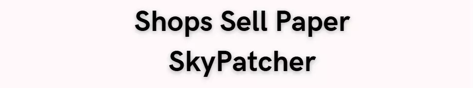 Shops Sell Paper - Skypatcher その他 - Skyrim Special Edition Mod データベース ...