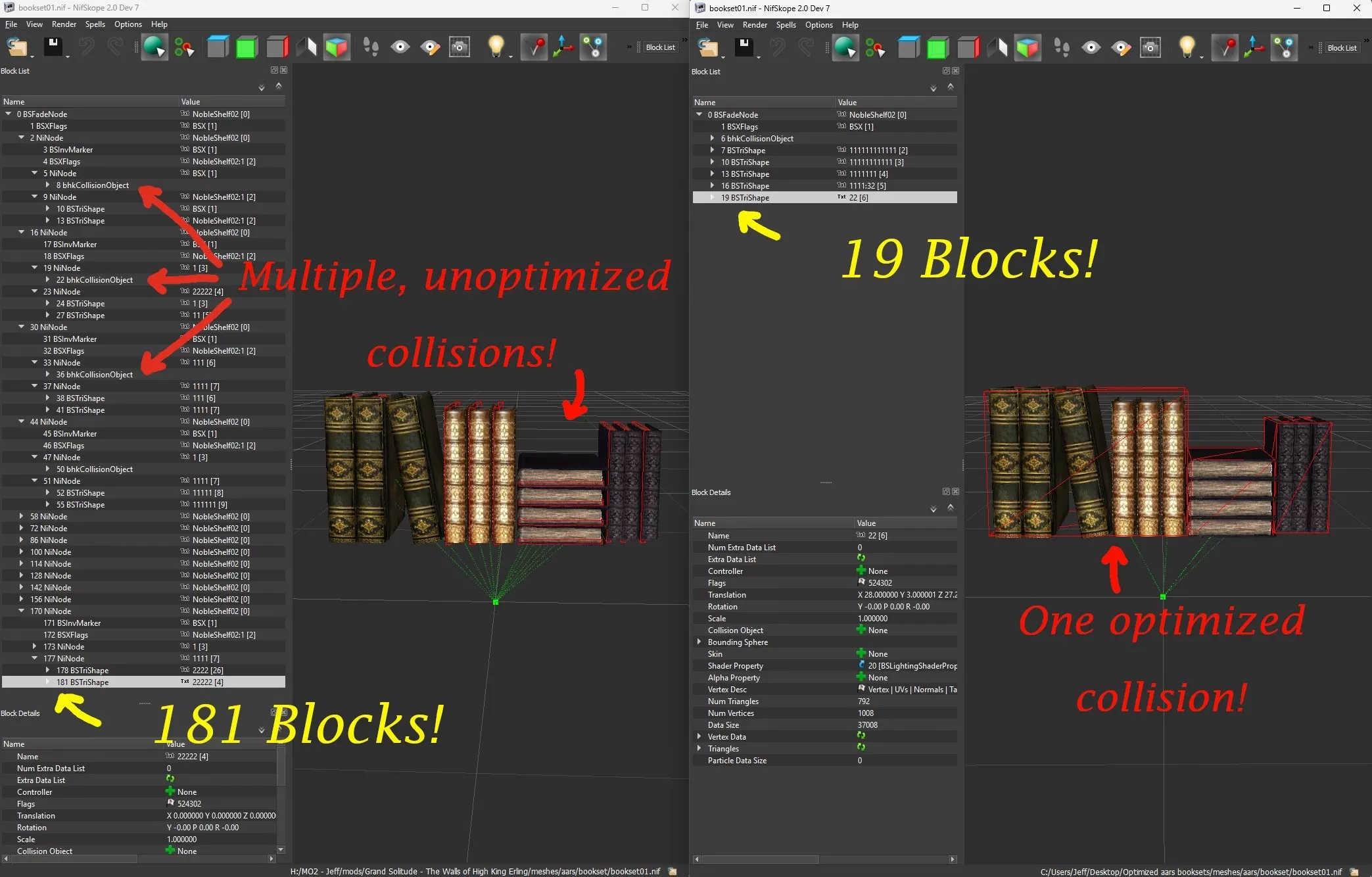 Blary's Booksets - Optimized モデル・テクスチャ - Skyrim Special Edition Mod データベース MOD紹介・まとめサイト
