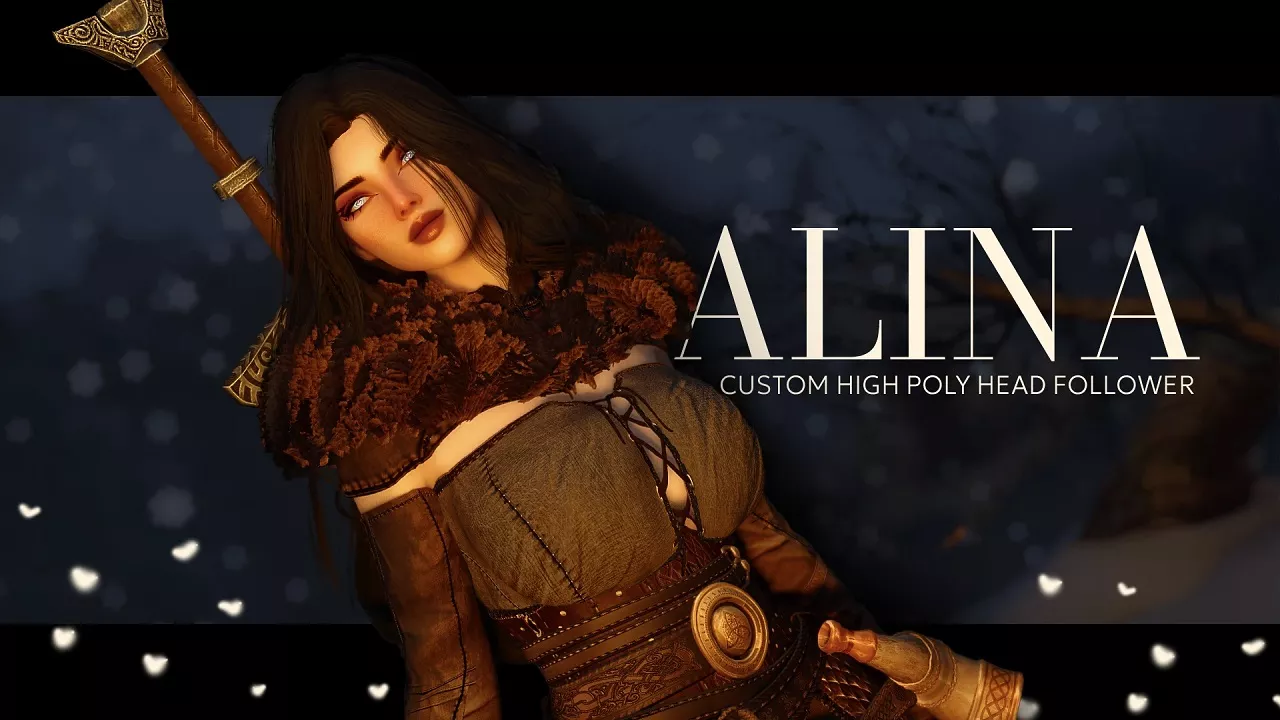 Alina High Poly Head Follower - Lydia and Melana replacer フォロワー - Skyrim Special Edition Mod ...
