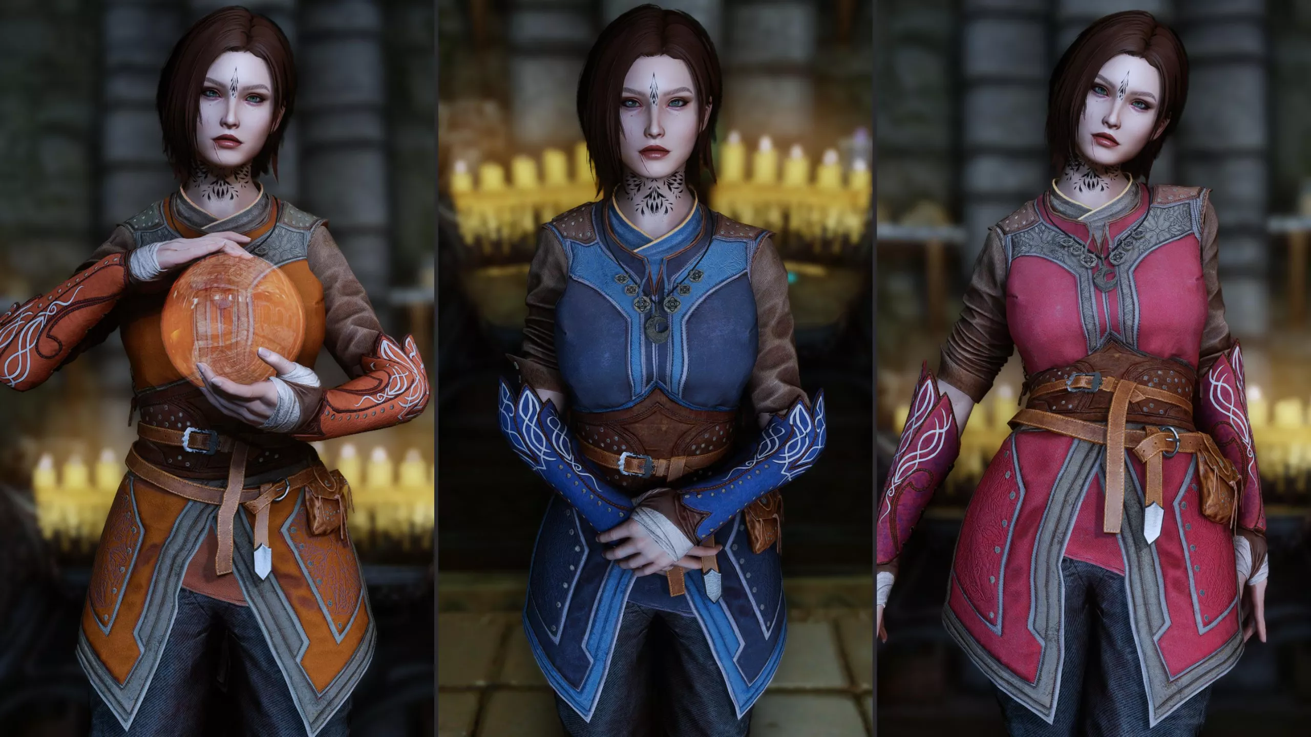 Arcane Mage Armor 3BA-BHUNP-CBBE-UNP-Vanilla 日本語化対応 鎧・アーマー - Skyrim ...