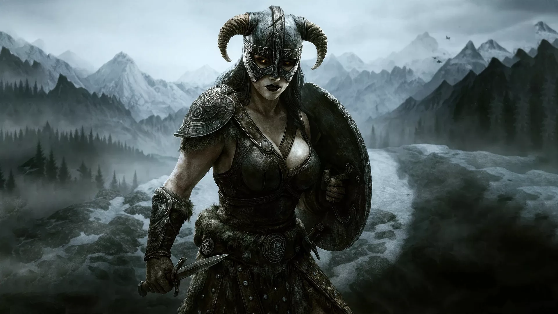 Female Dovahkiin - Main Menu Video - SlideShow インターフェース - Skyrim Special Edition Mod データベース MOD ...
