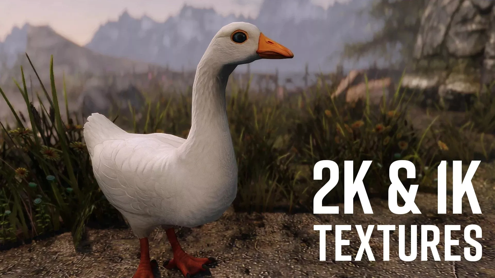 Farm Geese - 2K and 1K クリーチャー・騎乗 - Skyrim Special Edition Mod データベース ...