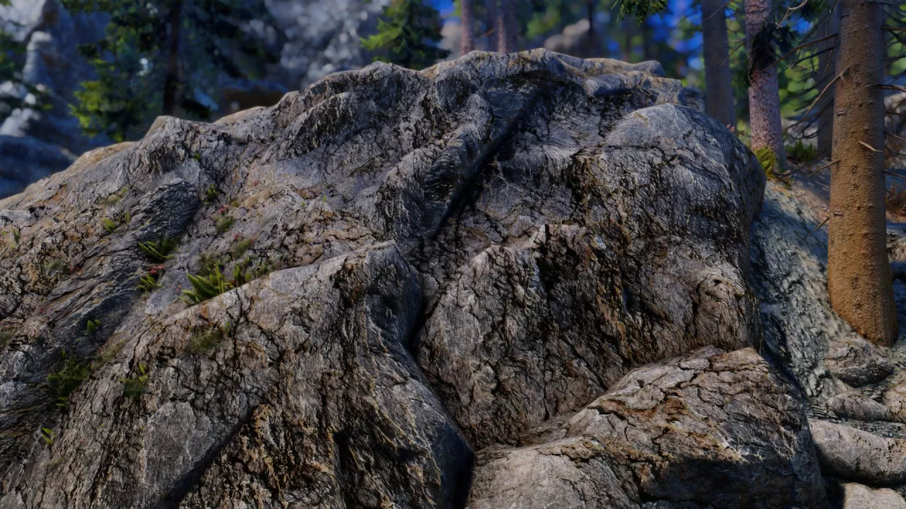 ScandaNordic Mountains - HD Mountain Textures - 8K 4K 2K - Parallax モデル・テクスチャ - Skyrim Special ...