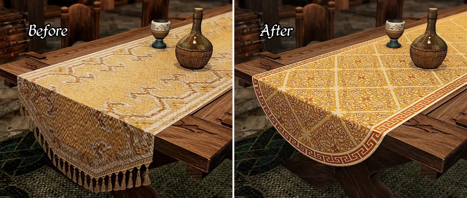 New Whiterun Table Cloth アイテム - 世界 - Skyrim Special Edition Mod データベース ...