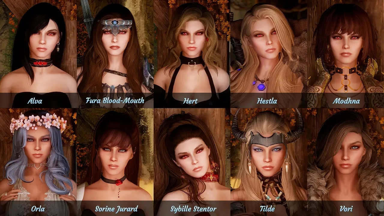 ColdSun's World - NPC Replacers Pack 7 NPC - Skyrim Special Edition Mod データベース MOD紹介・まとめサイト