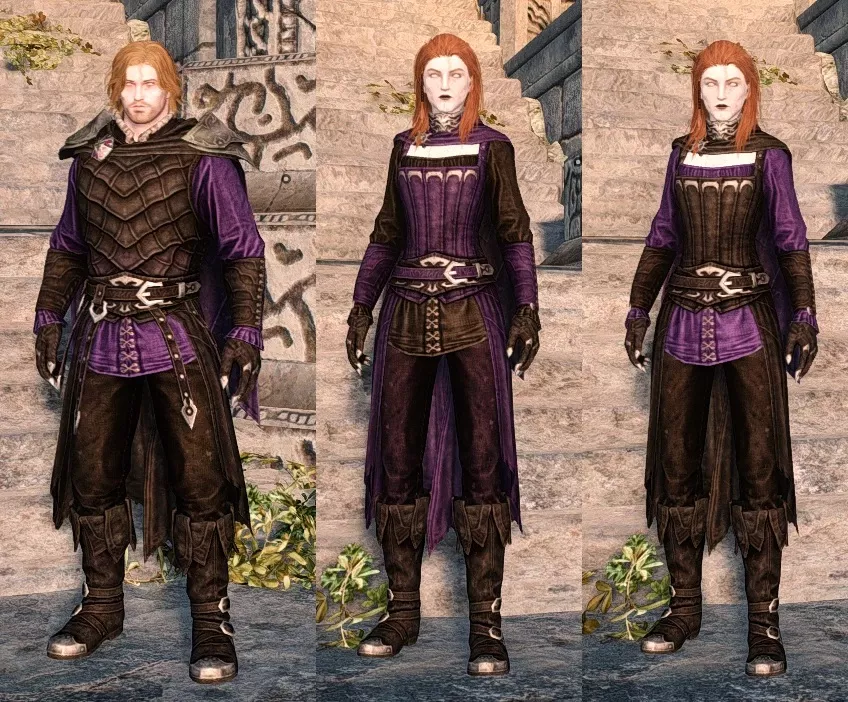 Royal Purple Vampire and Volkihar Knight Armor 鎧・アーマー - Skyrim Special ...