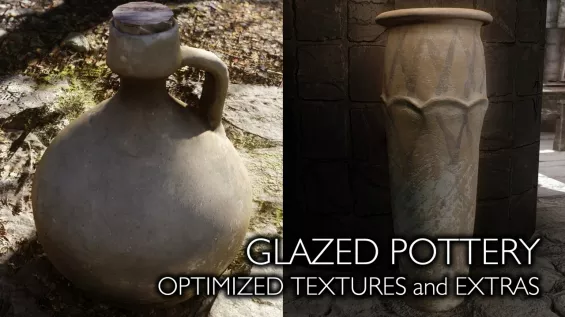 Glazed Pottery HD - My optimized textures and extras SE by Xtudo モデル ...