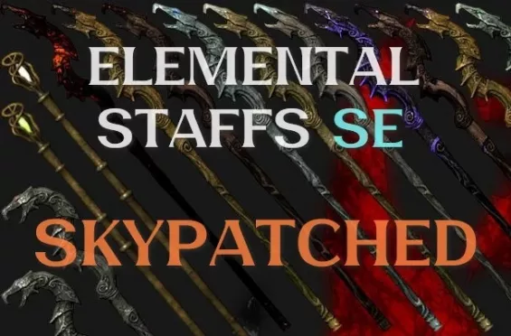 Elemental Staffs SE - SkyPatched モデル・テクスチャ - Skyrim Special Edition Mod ...