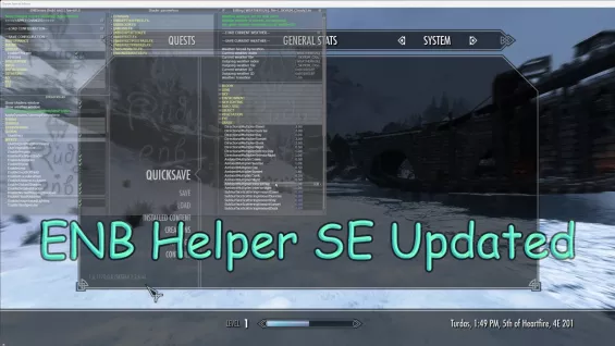 ENB Helper SE Updated ENB＆ReShadeプリセット - Skyrim Special Edition Mod ...