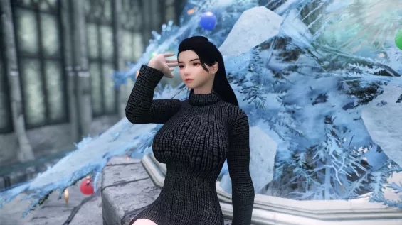 Simple Knit Sweater CBBE 3BA 服・アクセサリー - Skyrim Special Edition Mod ...