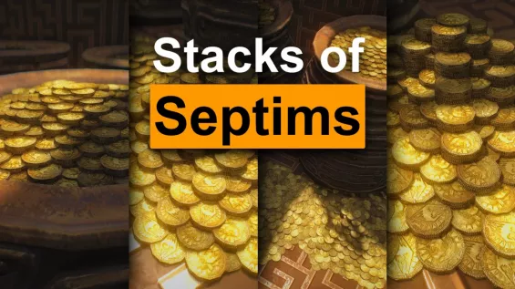 Stacks of Septims - 3d Coin Piles モデル・テクスチャ - Skyrim Special Edition ...
