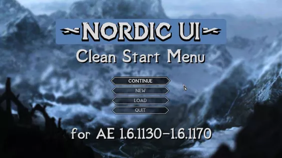 Nordic UI - Clean Start Menu - AE 1.6.1130-1170 インターフェース - Skyrim ...