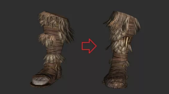 Repaired forsworn boots 鎧・アーマー - Skyrim Special Edition Mod データベース MOD ...