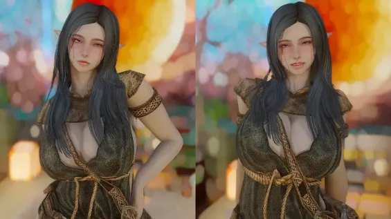 Airina - High Poly Head Dunmer Follower ESPFE フォロワー - Skyrim Special Edition Mod データベース MOD紹介・まとめサイト