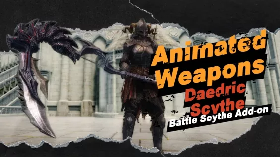 Animated Weapons - Daedric Scythe 武器 - Skyrim Special Edition Mod ...