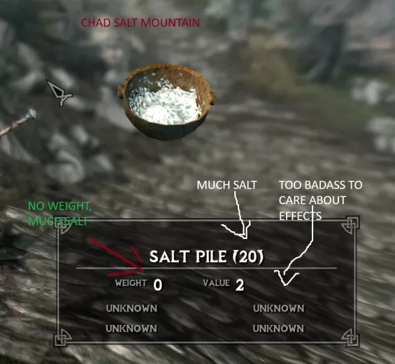 Weightless Salt 錬金術 - Skyrim Special Edition Mod データベース MOD紹介・まとめサイト