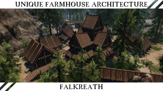 Unique Farmhouse Architecture - Falkreath (Base Object Swapper) モデル ...