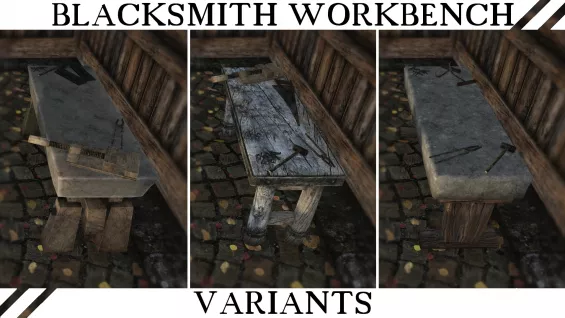 Blacksmith Workbench Variants - Base Object Swapper モデル・テクスチャ - Skyrim ...