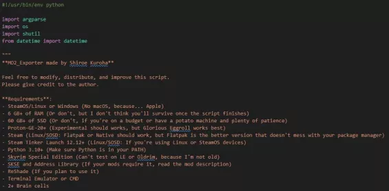 Mod Organizer 2 Exporter ユーティリティ - Skyrim Special Edition Mod データベース ...