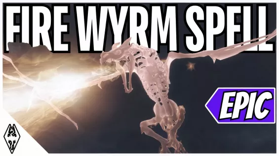 Epic Fire Wyrm Conjuration Spell 魔法 - 呪文・エンチャント - Skyrim Special ...