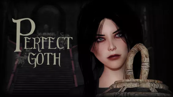 SH's Perfect Goth - A High Poly Head Preset 髪・顔・体 - Skyrim Special ...