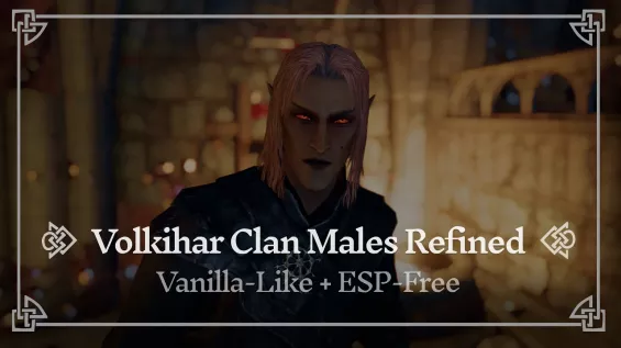 Volkihar Clan Males Refined - Vanilla-like ESP-less replacer NPC ...