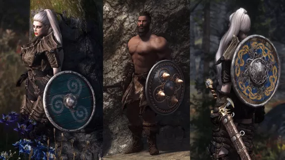 Nordic Round Shields 日本語化対応 盾・防具 - Skyrim Special Edition Mod データベース ...