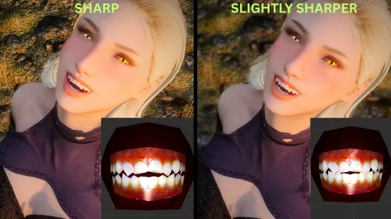 Rawrrr Sharp Teeth 髪・顔・体 - Skyrim Special Edition Mod データベース MOD紹介・まとめサイト