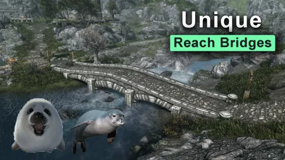 Unique Reach Bridges - Base Object Swapper 場所 - バニラ - Skyrim Special ...