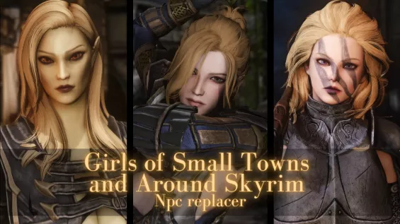 Girls of Small Towns and Around Skyrim Npc replacer SkyPatcher NPC ...