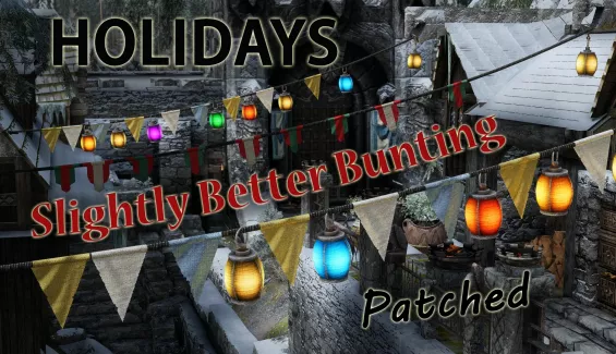 Holidays - slightly Better Bunting Patch パッチ - Skyrim Special Edition ...