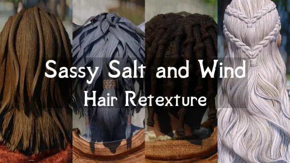 Sassy Salt and Wind Hair Retexture - Vanilla and KS Hairdos モデル・テクスチャ ...