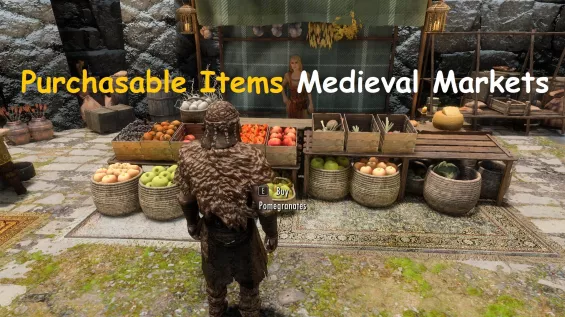 Purchasable Items Medieval Market イマージョン - Skyrim Special Edition Mod ...