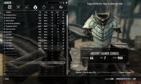 Smith the ancient falmer armor 鎧・アーマー - Skyrim Special Edition Mod ...