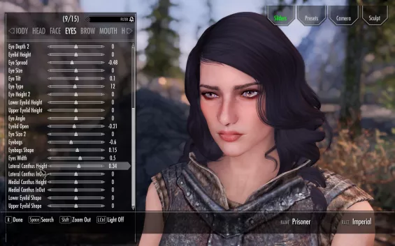 ECEE Sliders for RaceMenu インターフェース - Skyrim Special Edition Mod データベース ...