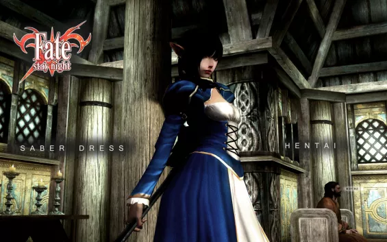 Saber Dress SSE 鎧・アーマー - Skyrim Special Edition Mod データベース MOD紹介・まとめサイト