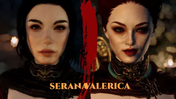 Serana and Valerica High Poly Replacer NPC - Skyrim Special Edition Mod ...