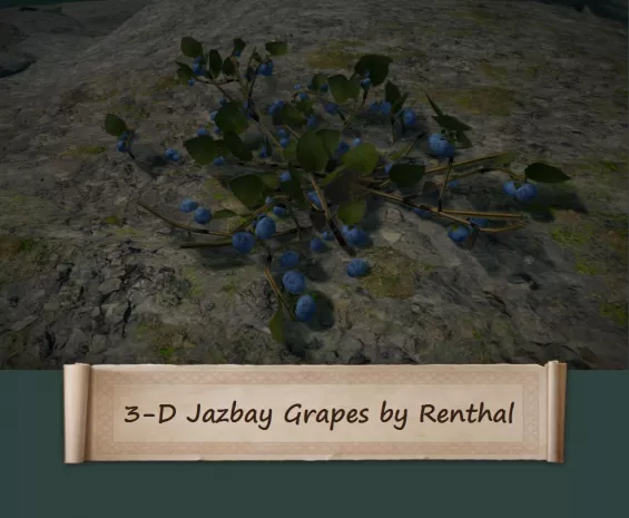 3-D Jazbay Grapes by Renthal311 モデル・テクスチャ - Skyrim Special Edition Mod ...