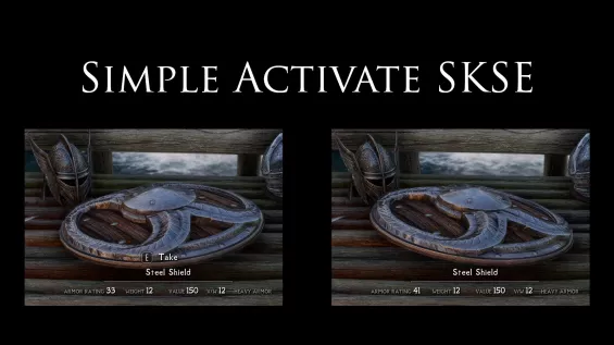 Simple Activate SKSE インターフェース - Skyrim Special Edition Mod データベース MOD紹介 ...