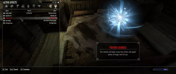 Potion Sickness ゲームシステム変更 - Skyrim Special Edition Mod データベース MOD紹介・まとめサイト