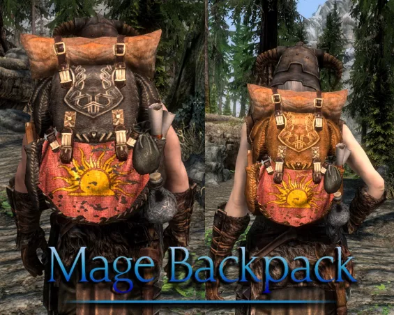 Mage Backpack SSE 日本語化対応 服・アクセサリー - Skyrim Special Edition Mod データベース ...